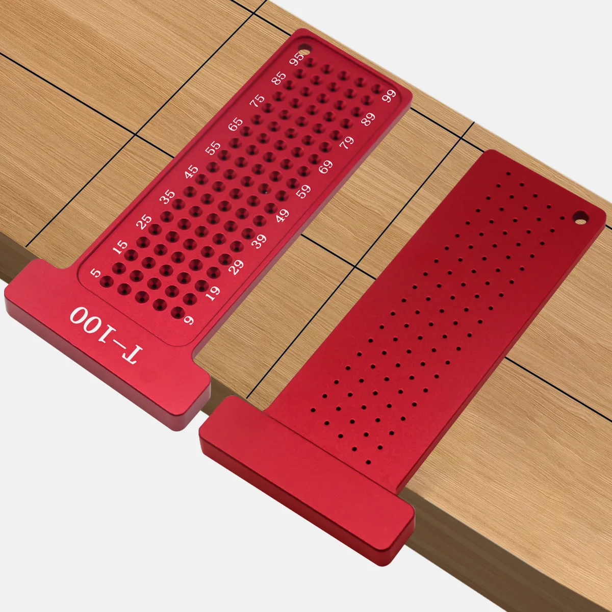 T Type Precision Marking Ruler Square Woodworking Scribing Tool Hole ...