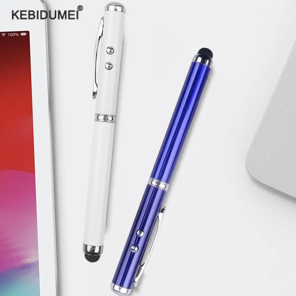 4-in1-Multifunctional-Ballpoint-Pen-Laser-Pointer-LED-Torch-Touch ...
