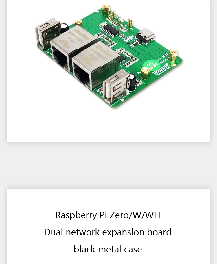 Raspberry Pi Dual Network Expansion Board