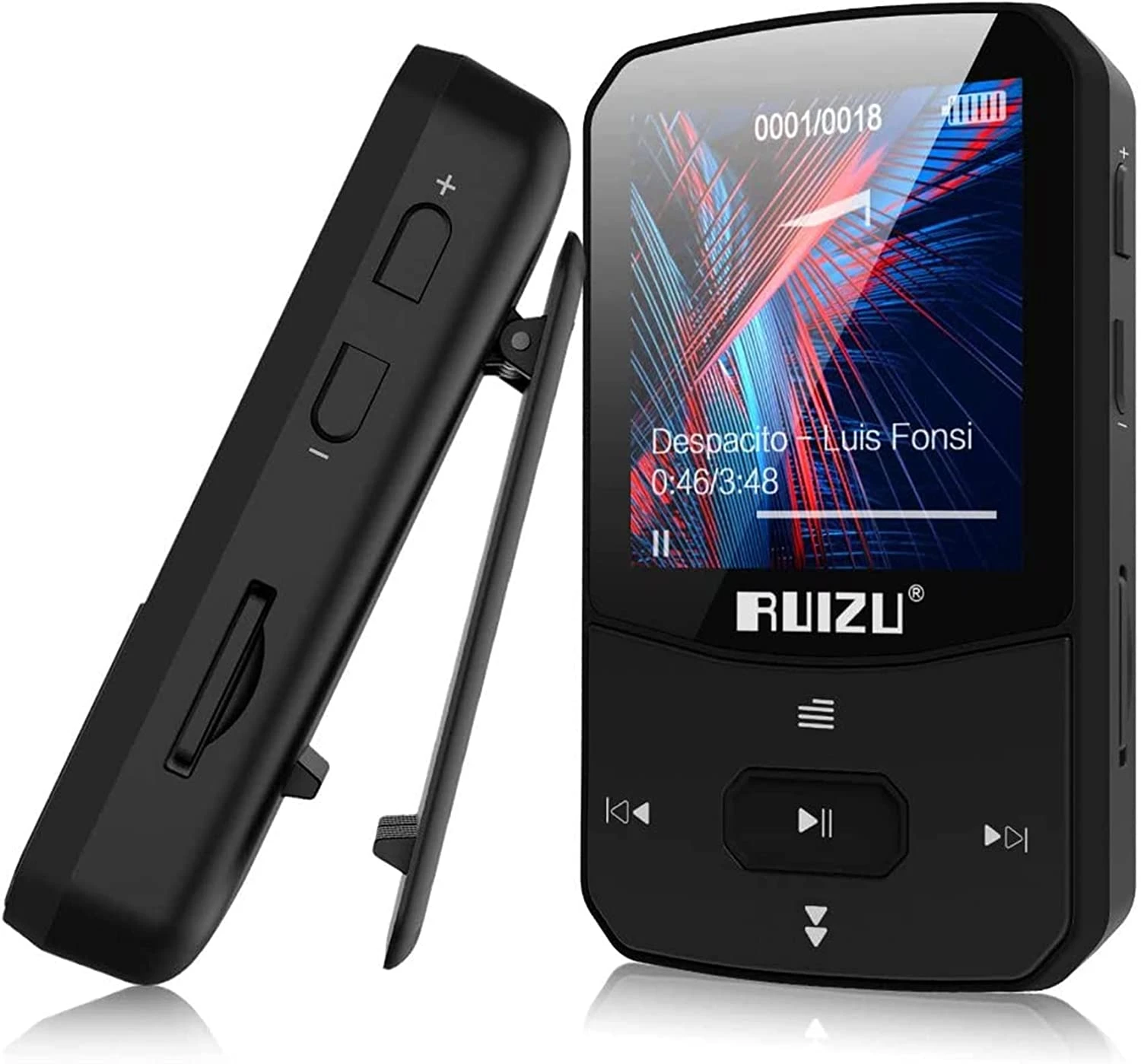 RUIZU X52 Sport Bluetooth MP3 Player Portable Clip Mini Walkman With ...
