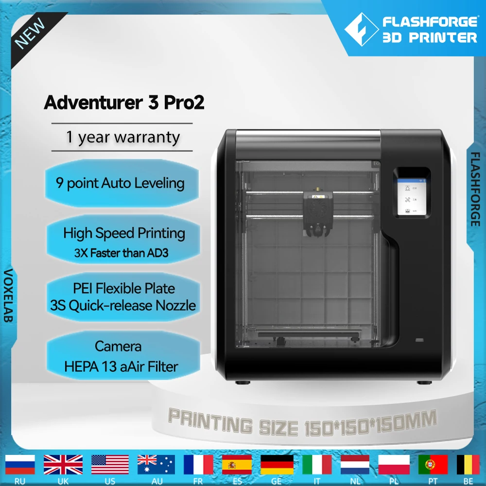 Flashforge-Adventurer-3-Pro2-High-Speed-3d-Printer-9-Point-Auto ...