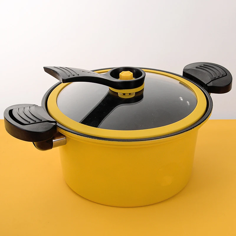 Kitchen-Pressure-Cooker-Set-Cookware-Soup-Meats-pot-Set-Gas-Stove-Open ...