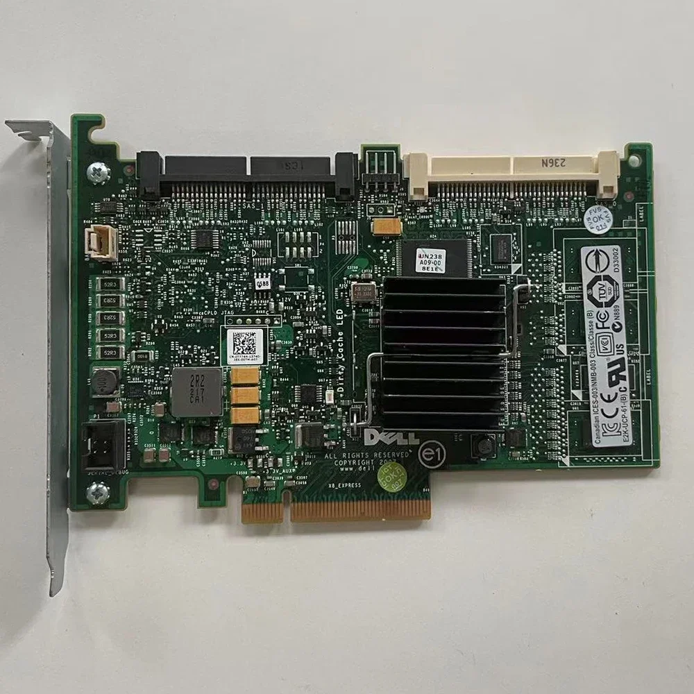 Used-For-Dell-POWEREDGE-R410-T310-SERVER-PERC-6-i-SAS-PCIe-RAID ...