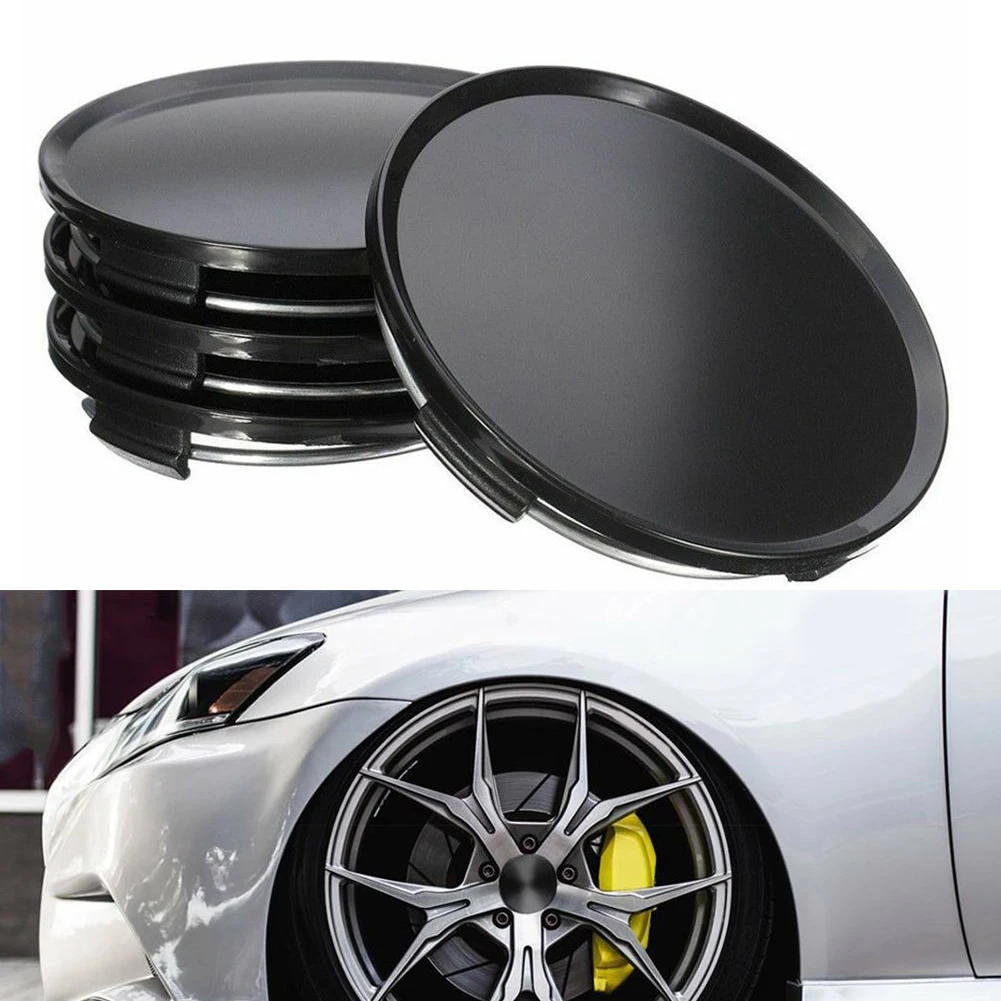 4Pcs Blank 63mm Auto Car Wheel Center Hub Cap Dust-Proof Cover ABS ...