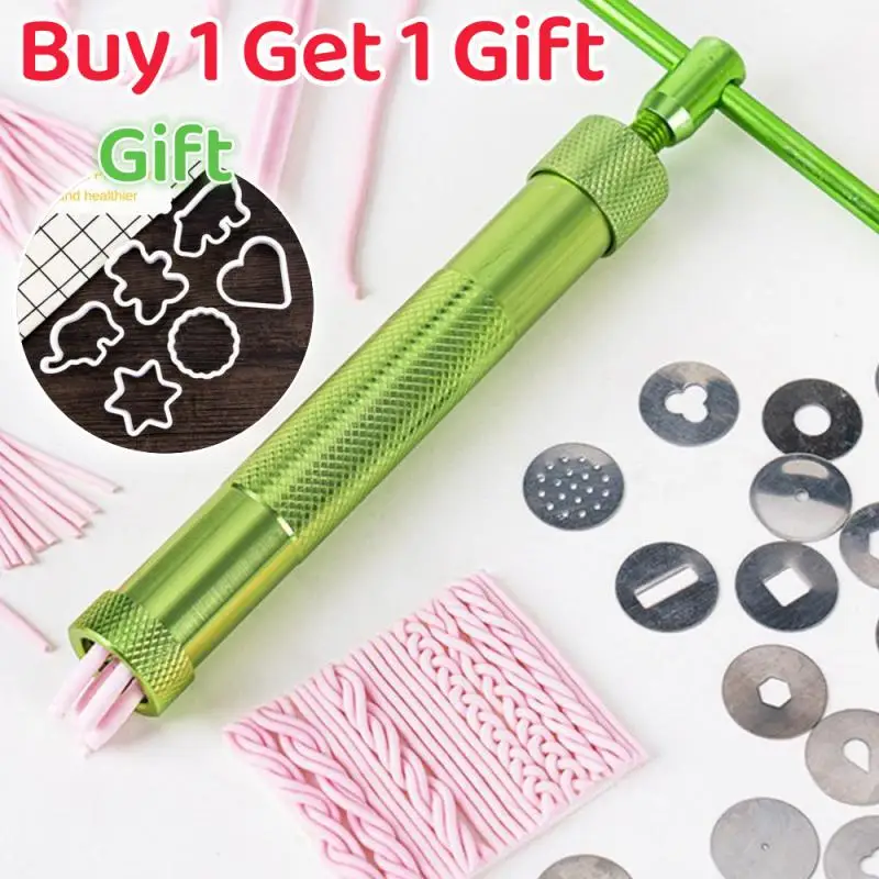 Rotary-Squeezer-Clay-Cake-Sculpture-Gun-With-20-Tips-Clay-Craft-Sugar ...