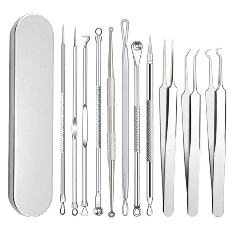 1/3/5/8/11Pcs Stainless Steel Blackhead Removal Kit Acne Blemish Pimple ...