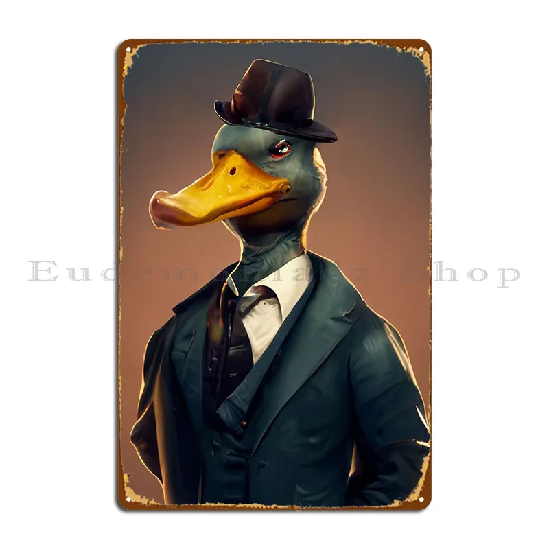 Duck-Mafia-Painting-Metal-Plaque-Printing-Create-Club-Mural-Party-Tin ...