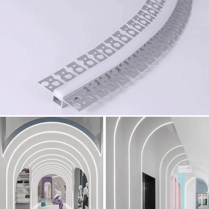 Perfil-de-aluminio-Led-empotrado-curvo-cubierta-de-silicona-Flexible ...