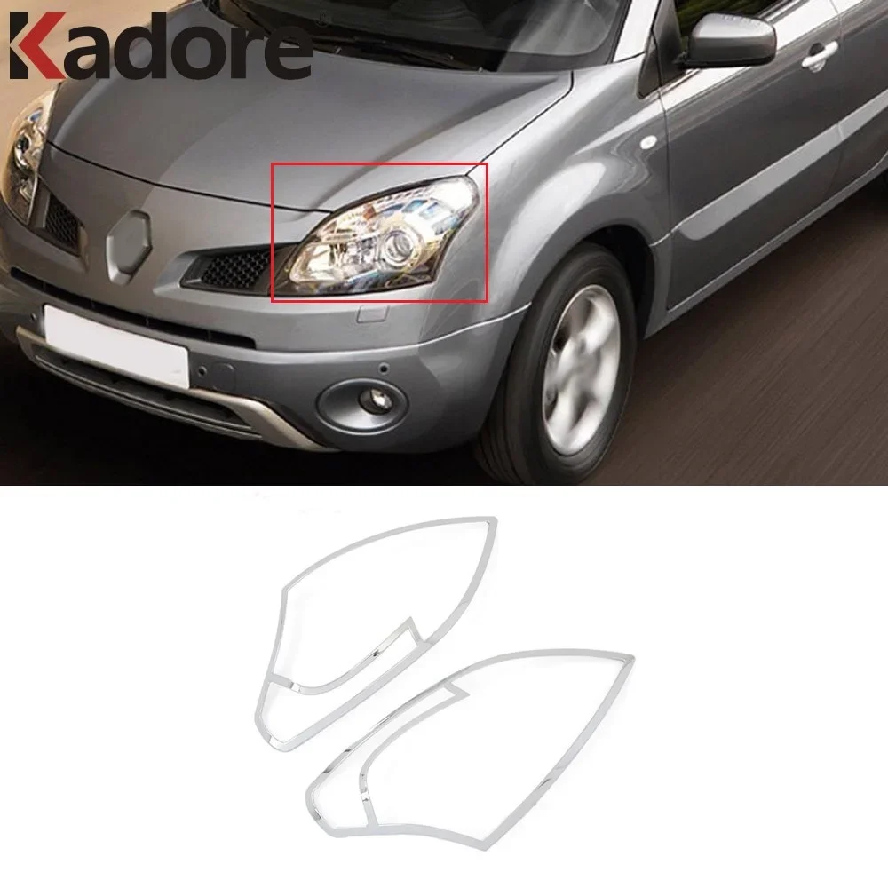 For-Renault-Koleos-2008-2009-2010-2011-Chrome-Front-Head-Light-Lamp ...