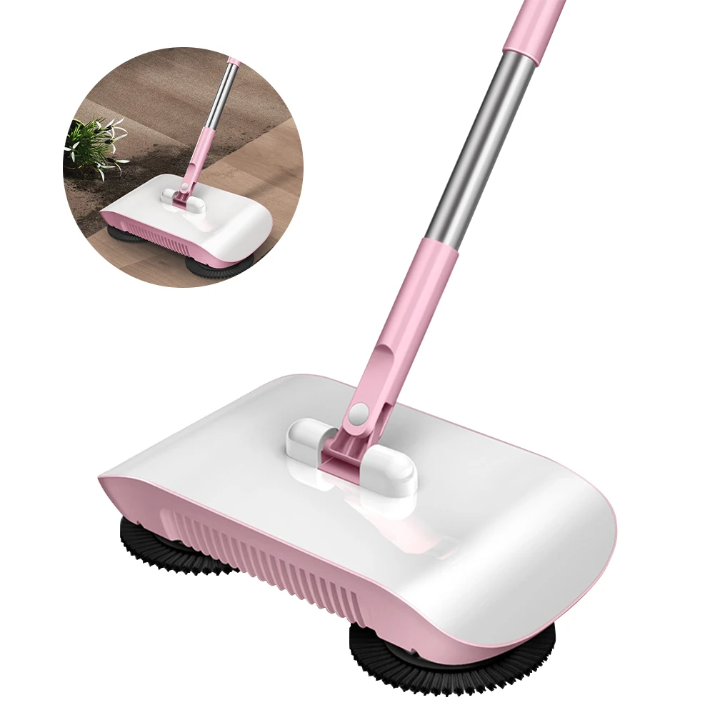 Hand-Push-Floor-Cleaning-Machine-Wet-Dry-3-In-1-Mop-Broom-Dustpan-Robot ...