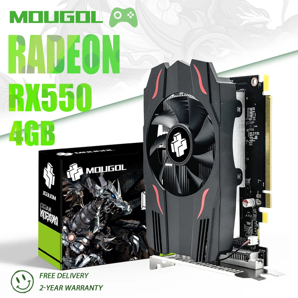 MOUGOL-new-AMD-Radeon-RX550-4G-GPU-GDDR5-128-bit-14NM-computer-PC-HDMI ...