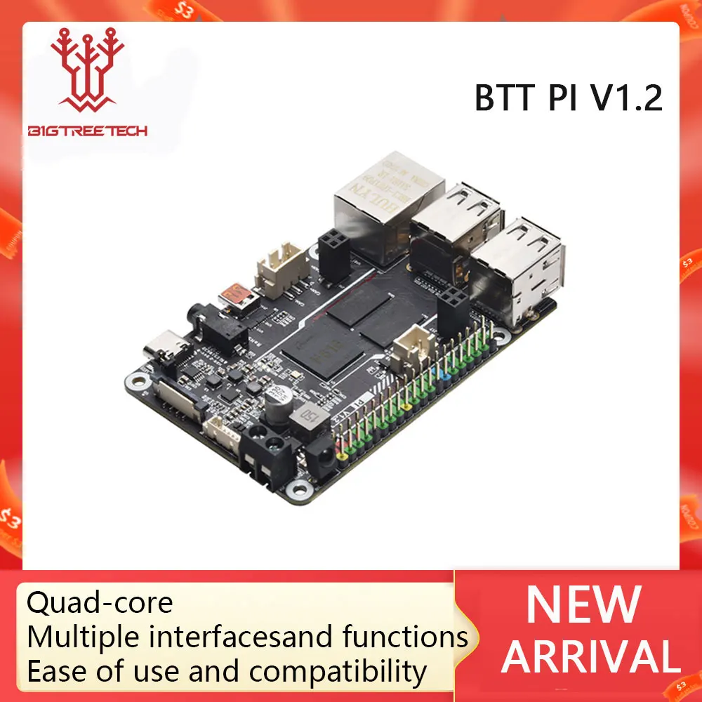 BIGTREETECH BTT PI V1.2 procesor czterordzeniowy z 2.4G WiFi 40Pin GPIO VS Raspberry PI dla ...