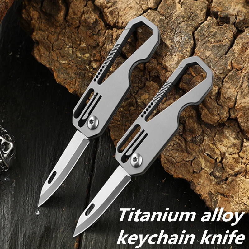 Mini-Titanium-Alloy-Key-Chain-with-Knife-Outdoor-Portable-Fruit-Knife ...
