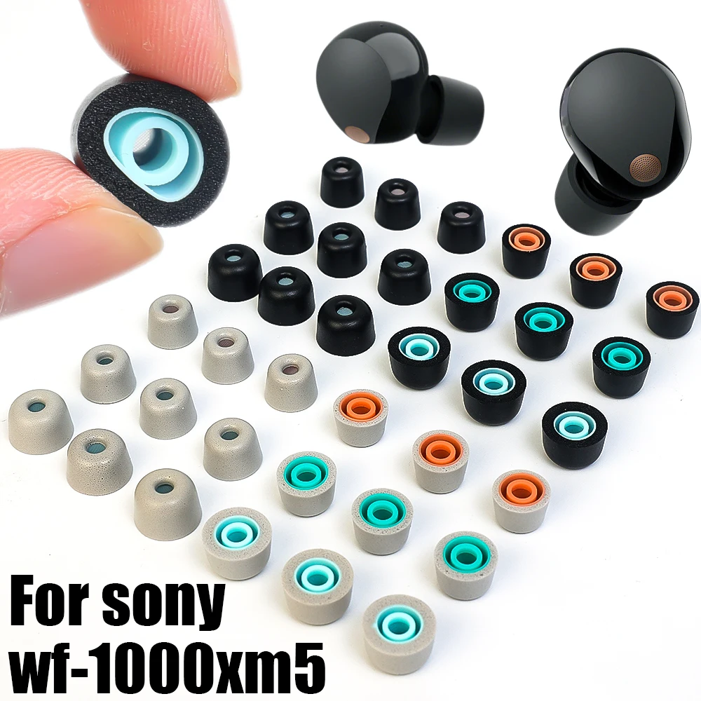 Soft-Silicone-Ear-Tips-for-Sony-WF-1000XM5-Bluetooth-Earphone-Earbuds ...