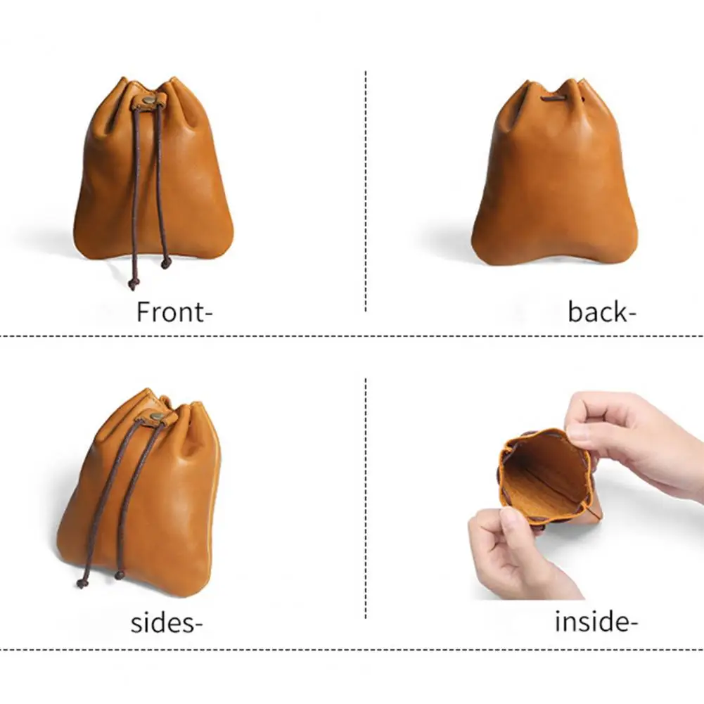 Drawstring-Storage-Bag-Mini-Wallet-Waterproof-Vintage-Coin-Purse ...