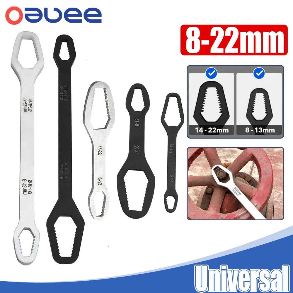 8-22mm Universal Torx Wrench Self-tightening Adjustable Ratchet Wrench ...