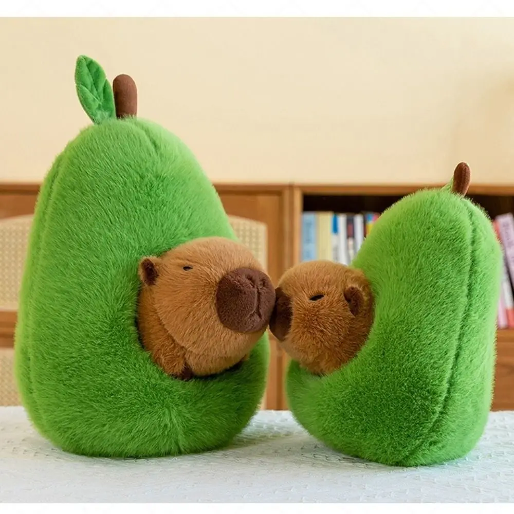 Animals-Avocado-Capybara-Plush-Toy-Simulation-Capybara-Soft-Capibara ...