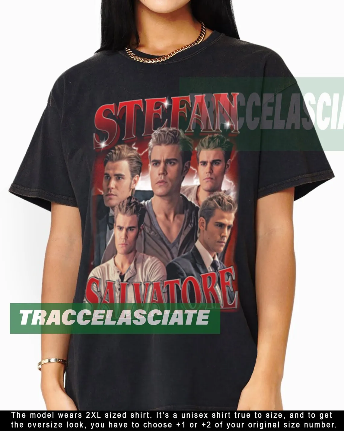 Limited-Stefan-Salvatore-Shirt-Crewneck-Vintage-90s-Grapic-Tee-Unisex ...