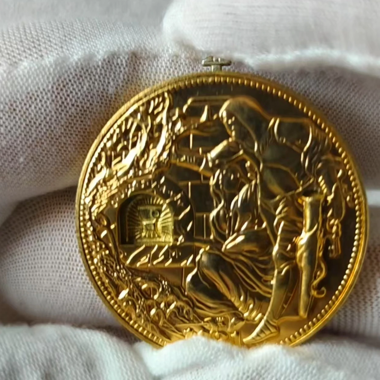 Movable Mechanism Holy Grail Coin USA 1921 Hobo Gold-Plate Wandering ...