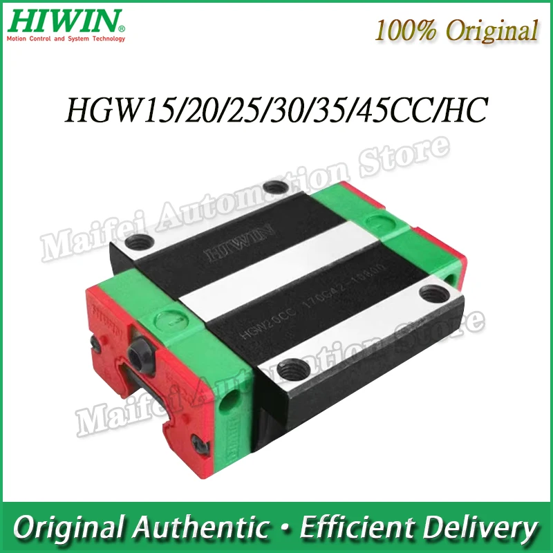 100-HIWIN-HGW15CC-Linear-Guide-Slider-HGW20CC-HGW25CC-HGW30CC-HGW35CC ...