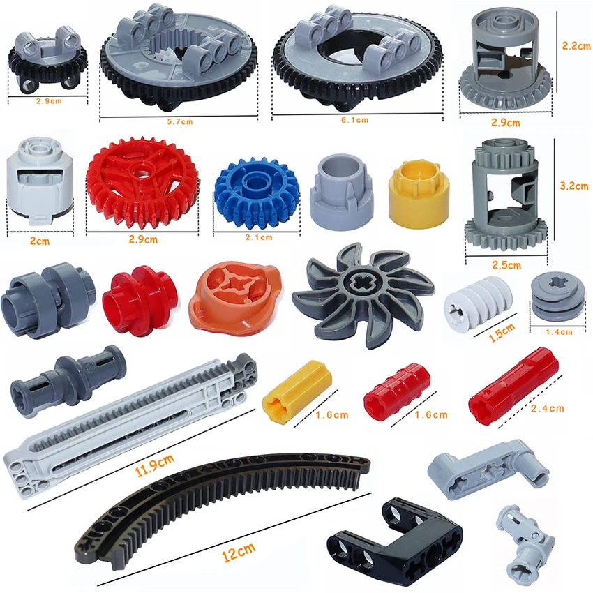 Technical-Part-MOC-Bricks-Gear-Axle-Series-Gear-Rotating-Platform-Gear ...