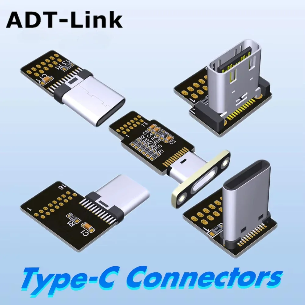 ADT-Link USB 3.1 Type-C 8PIN 16PIN 20PIN Breakout Board 90°Left Right ...