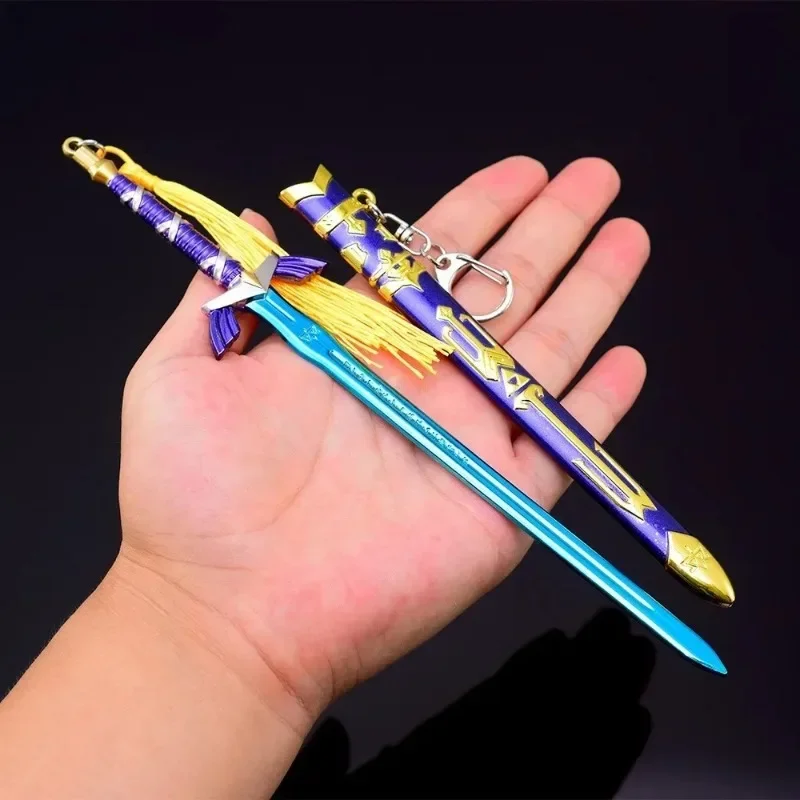 22cm-Master-Sword-Keychains-Game-Peripheral-Metal-Weapon-Model ...
