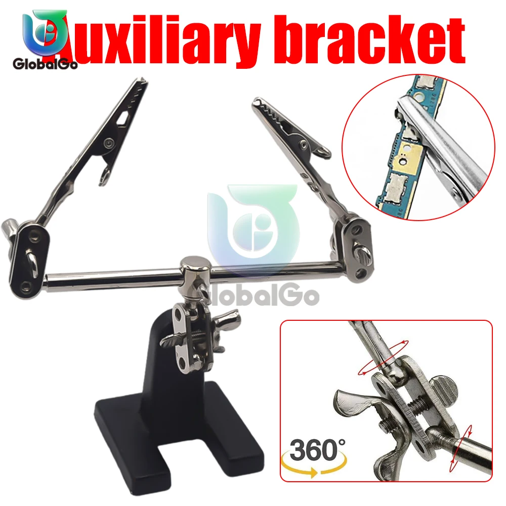 Adjustable Third Hand Soldering Tool Desk Clamp Welding with 2 ...