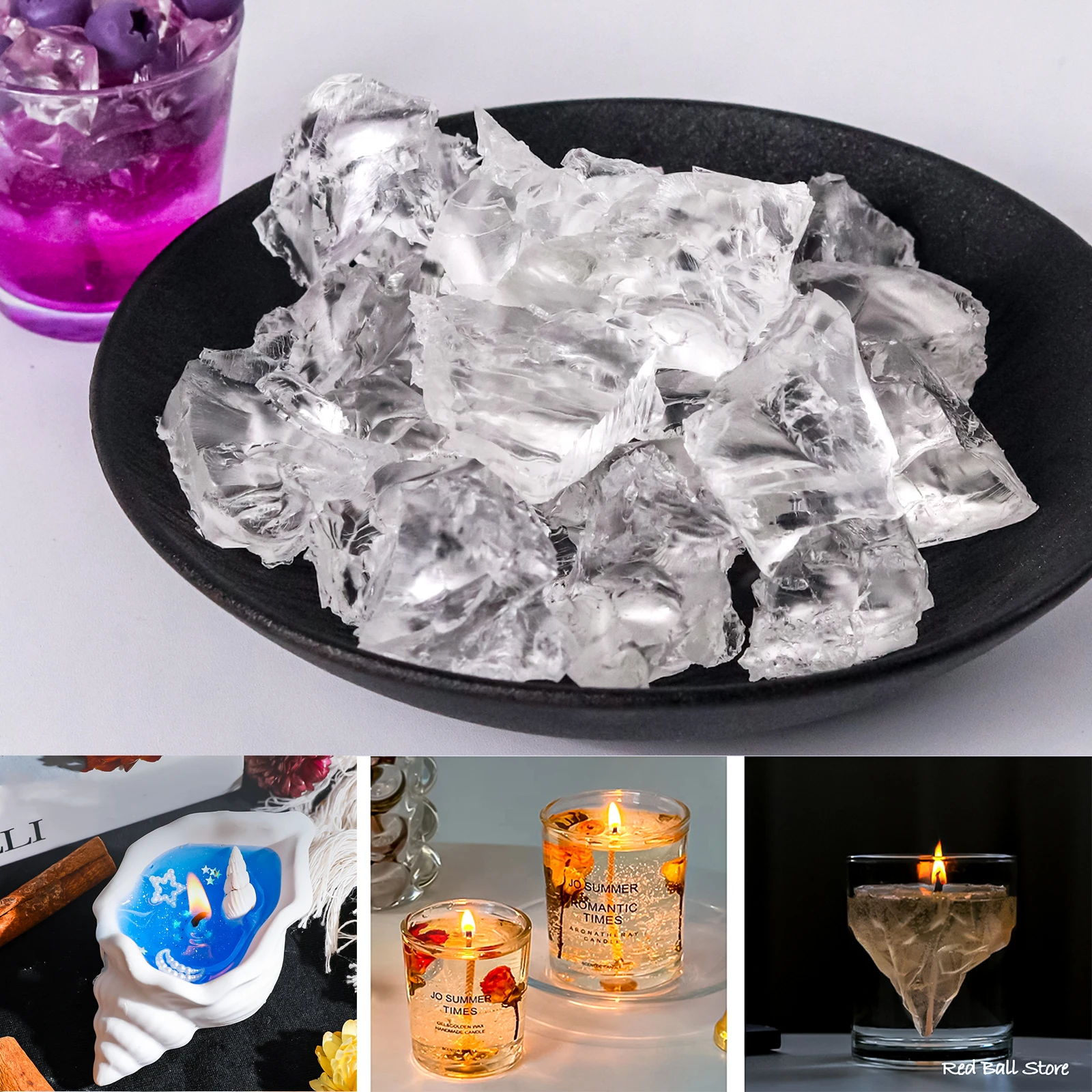 Bougie-parfum-e-transparente-faite-la-main-mat-riel-de-fournitures-ex ...