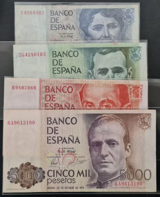 Notas-originales-VF-Fuera-De-uso-Ahora-coleccionables-1979-1980-Espa-a ...