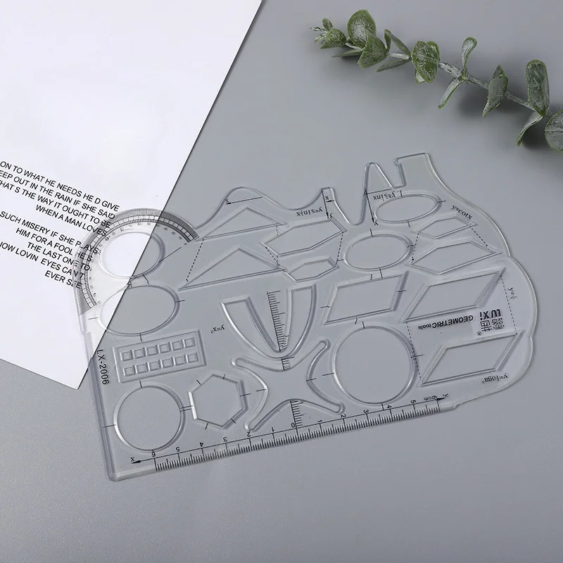 1Pc-Soft-Geometric-Ruler-for-Students-Mathematics-Drawing-Ruler ...