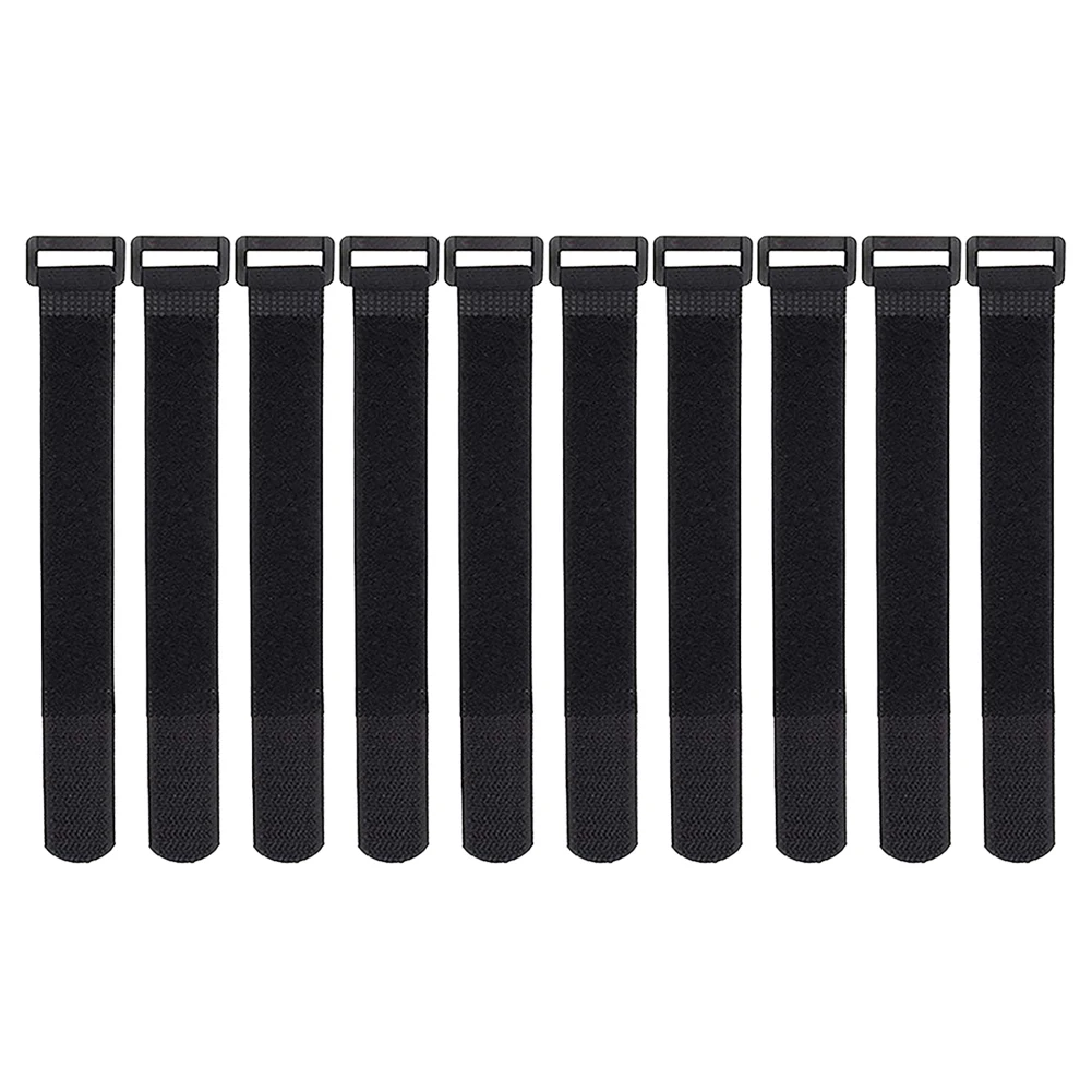 10 Pcs/lot 2cm * 20cm Nylon Reverse Buckle Hook Loop Fastener Cable ...