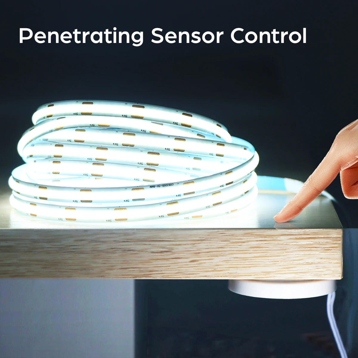 DC5V-USB-COB-LED-Light-Strip-Dimmable-Penetrable-Wood-Mirror-Acrylic ...