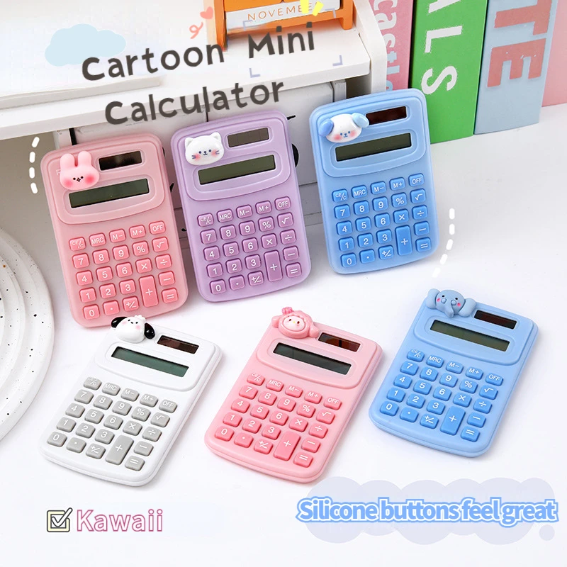 Cute-Mini-Portable-Student-Digit-Calculator-with-Silicone-Pressing ...