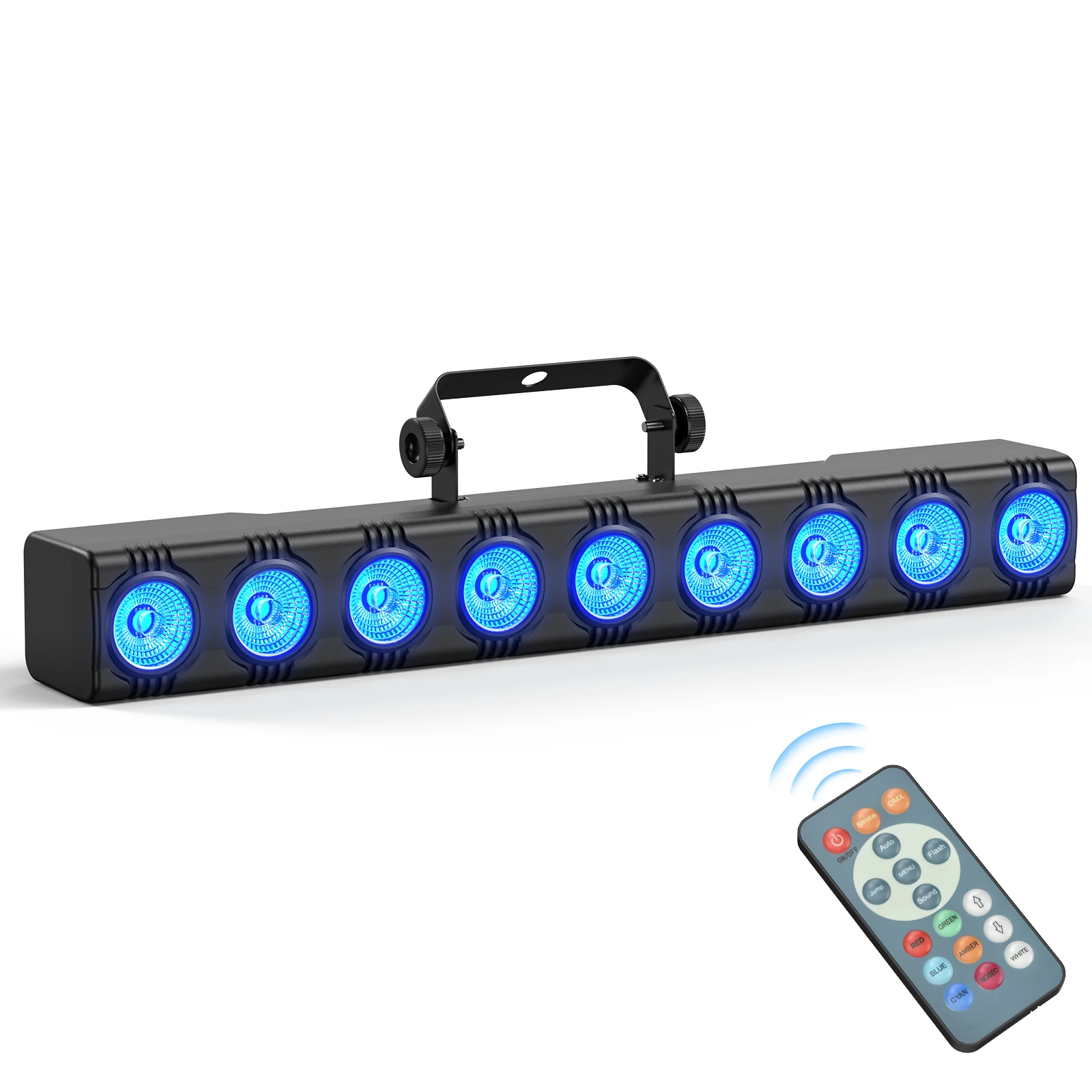 U-King-9-LED-RGBW-4IN1-Wall-Wash-Light-DMX-Remote-DJ-Disco-Party-Par ...