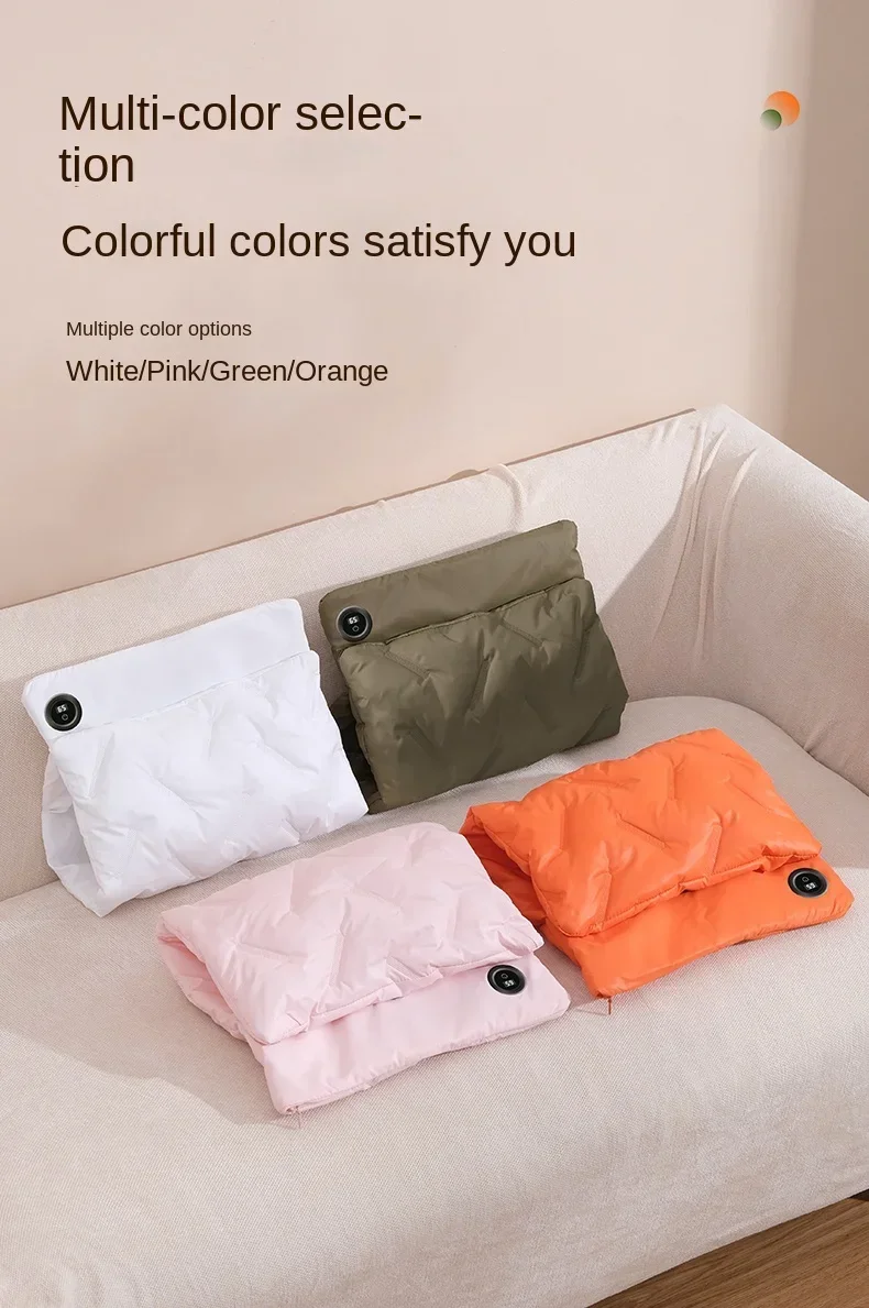 USB Electric Goose Down Warming Pad, Washable Hand Warmer Adjustable ...