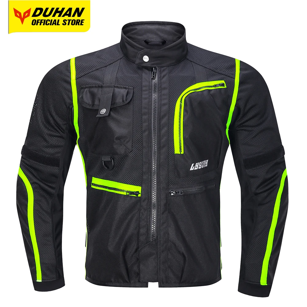 2023 New Motorcycle Jacket Summer Men Breathable Mesh Riding Moto ...