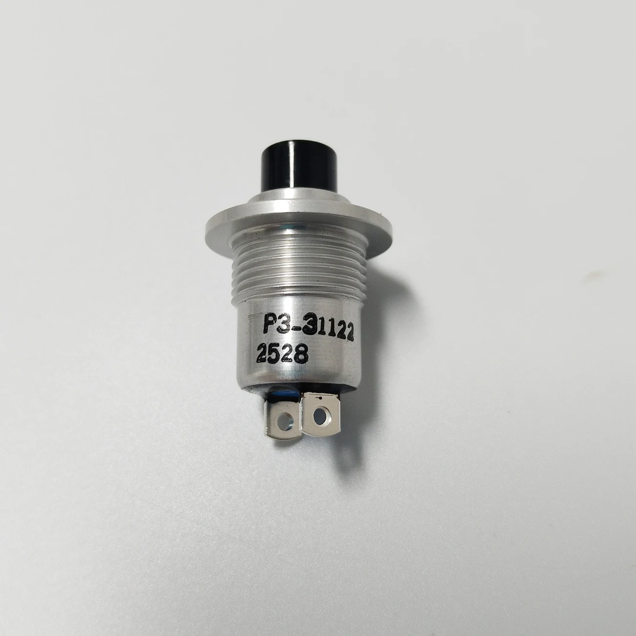 OTTO Pushbutton Switch Style 3 Sldr Std. N.O. Mmtry Black P3-31122 In ...