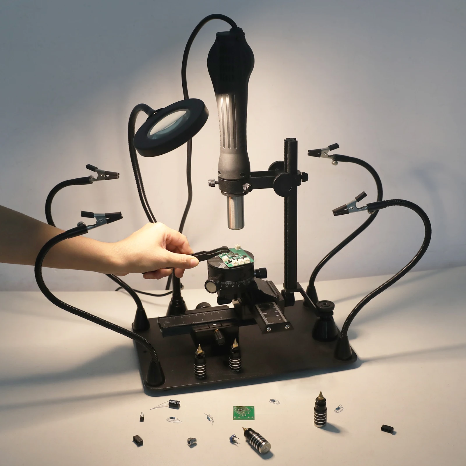 NEWACALOX-Universal-Adjustable-Professional-Base-Stand-Holder-Desktop ...