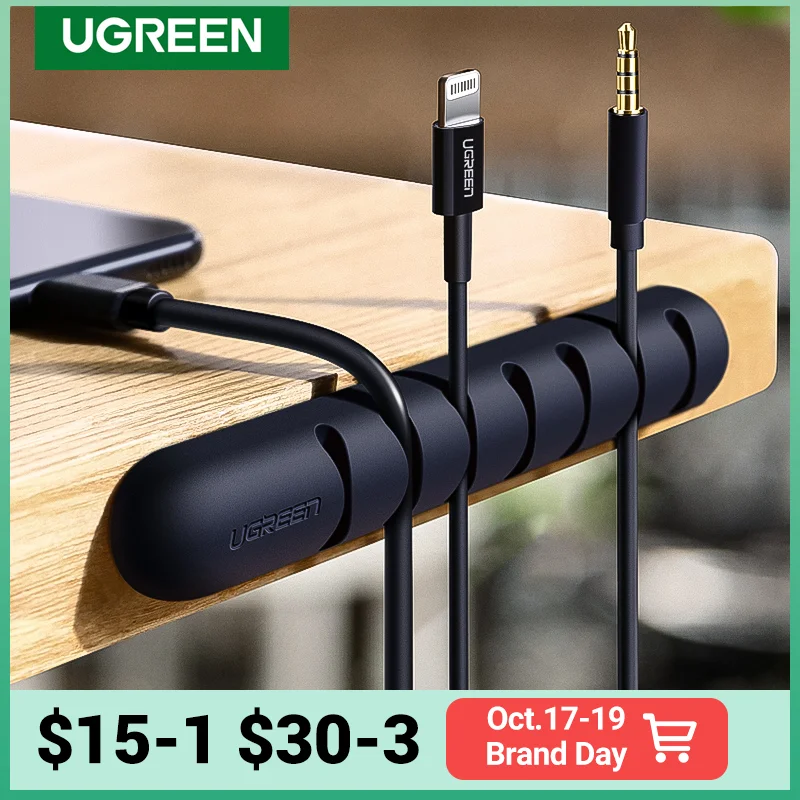 Ugreen-Cable-Organizer-Silicone-USB-Cable-Winder-Flexible-Cable ...