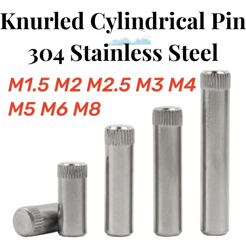 5-100pcsM1-5-M2-M2-5-M3-M4-M5-M6-M8-304-Stainless-Steel-Knurled ...