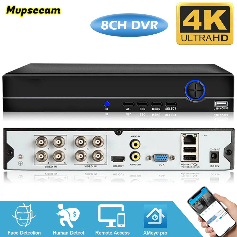 6IN1-8Channel-Hybrid-DVR-Ultra-High-Definition-Video-Recorder-For-Analog-AHD-Camera-8MP-5MP ...
