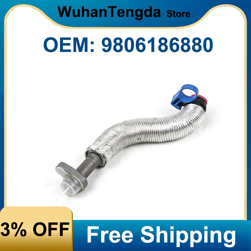 9806186880 1.6THP Original Turbo Charger Oil Return Pipe 037979 ...