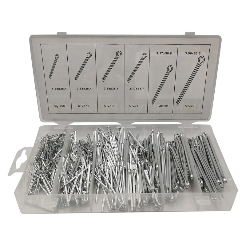 555pcs-box-U-Shape-Split-Cotter-Pin-Safety-Cotter-Wave-Pin-Open-Elastic ...