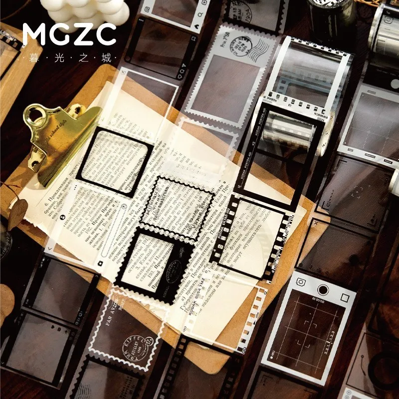 Washi-Tape-Film-Style-PET-Tape-Resin-Stickers-Waterproof-Transparent ...