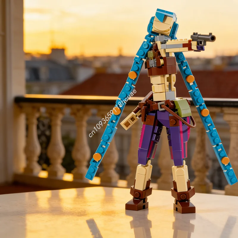 230pcs MOC Jinx Arcane Model Building Blocks Architecture Assemble DIY ...