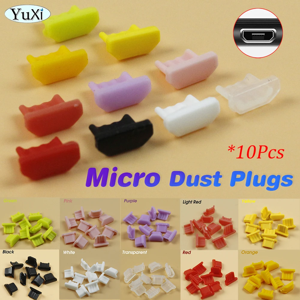10Pcs-Silicone-Dust-Plug-Micro-USB-Android-Universal-Charging-Port-Dust ...
