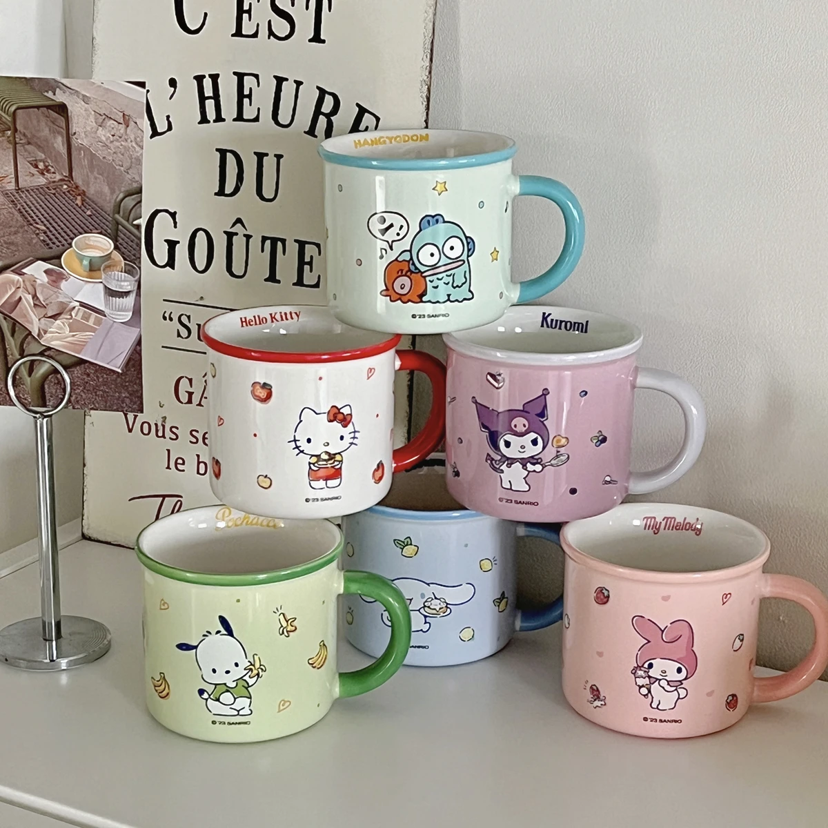 350ML-Sanrio-Ceramic-Water-Cup-Cute-Cartoon-Hello-Kitty-My-Melody ...