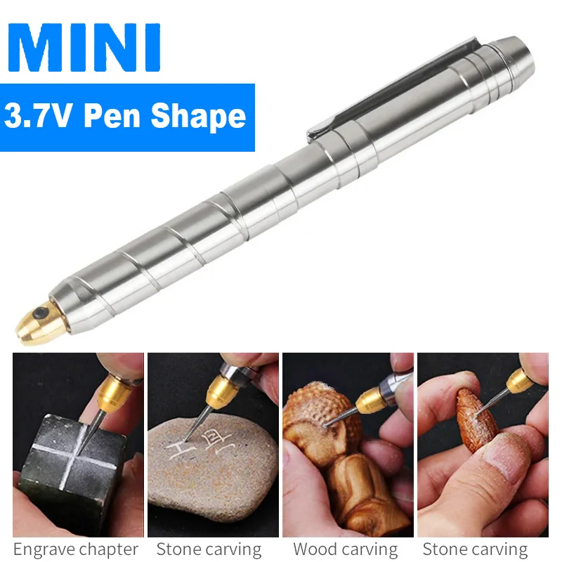 3.7V Mini Wireless Recharge Engraver Pen Cordless Rotary Tool ...