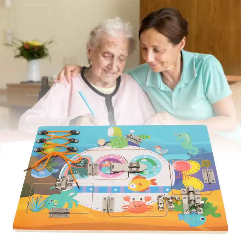 Therapy Elderly Fidget Board Improve Cognitive Skills Reduce Anxiety ...